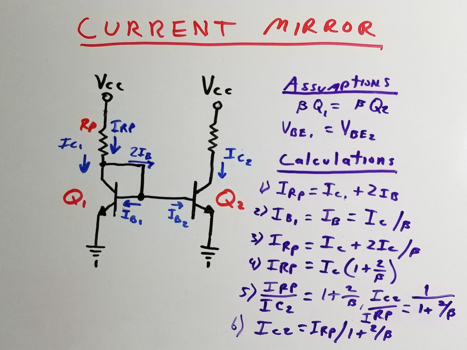 Current Mirror using Transistors - BreadBoardCircuits.com