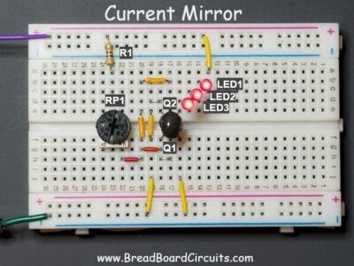 Current Mirror using Transistors - BreadBoardCircuits.com